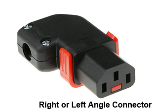 IEC LOCK PA130100BK, IEC LOCK WIRE ON C-13 LOCKING CONNECTOR