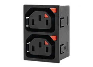 IEC LOCK PA130100BK, IEC LOCK WIRE ON C-13 LOCKING CONNECTOR