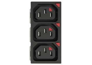 IEC LOCK PA130100BK, IEC LOCK WIRE ON C-13 LOCKING CONNECTOR
