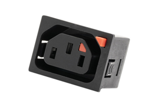 IEC LOCK PA130100BK, IEC LOCK WIRE ON C-13 LOCKING CONNECTOR