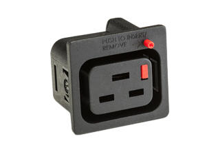 IEC LOCK PA130100BK, IEC LOCK WIRE ON C-13 LOCKING CONNECTOR