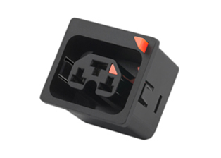 IEC LOCK PA130100BK, IEC LOCK WIRE ON C-13 LOCKING CONNECTOR