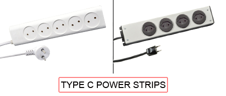 Primary Countries known for using TYPE C power strips are Austria ...