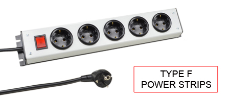 Primary Country known for using TYPE F power strips is Austria, Egypt ...
