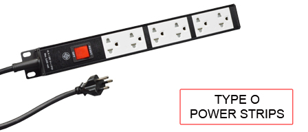 Primary Country known for using TYPE O power strips is Thailand.
